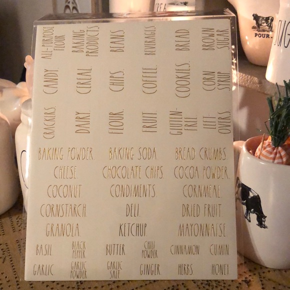 Rae Dunn | Storage & Organization | Rae Dunn 8 Organizing Labels White ...